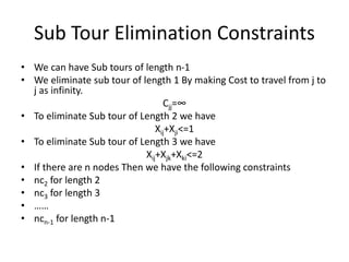 Tsp branch and-bound | PPTX