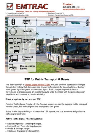 TSP for Public Transport & Buses | PDF