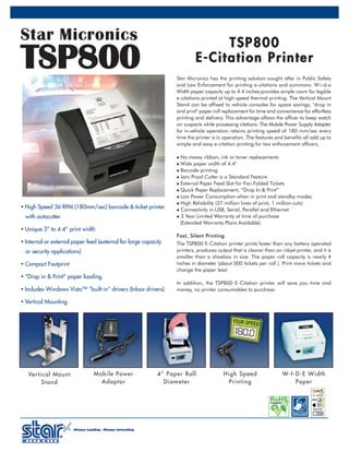 TSP800II E-Citation Printer | PDF