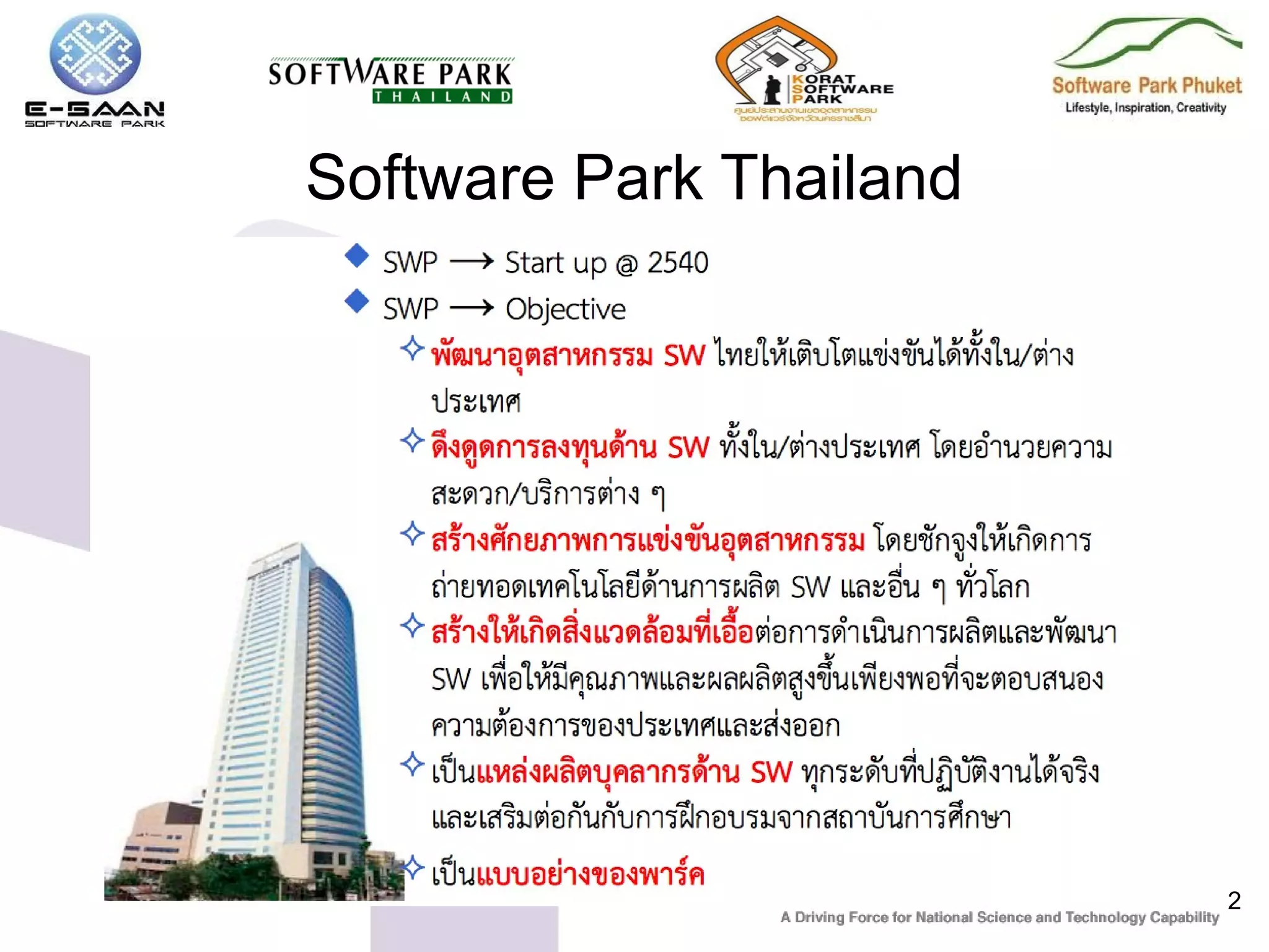 Thailand Software Park Alliance | PDF