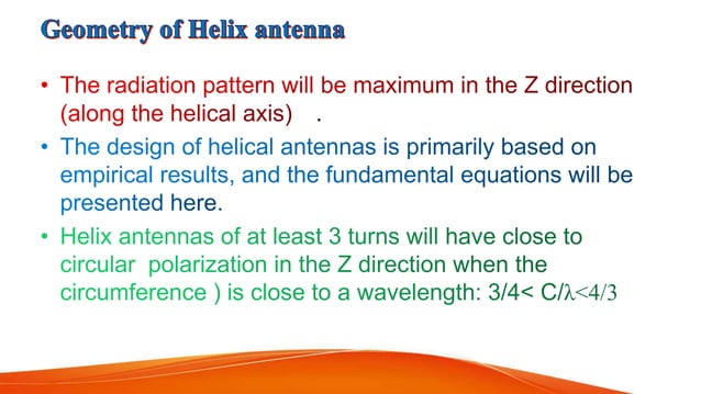 helical antenna, construction, geometry and design criteria and example ...