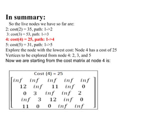 Tsp branch and bound | PPT