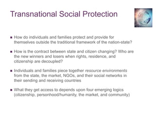 Transnational Social Protection | PPTX