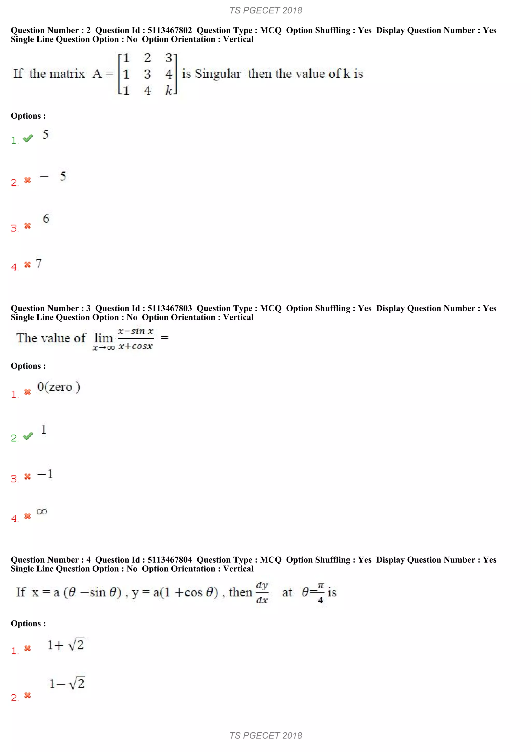 TS Pgecet Bio Technology 2018 Question Paper | PDF