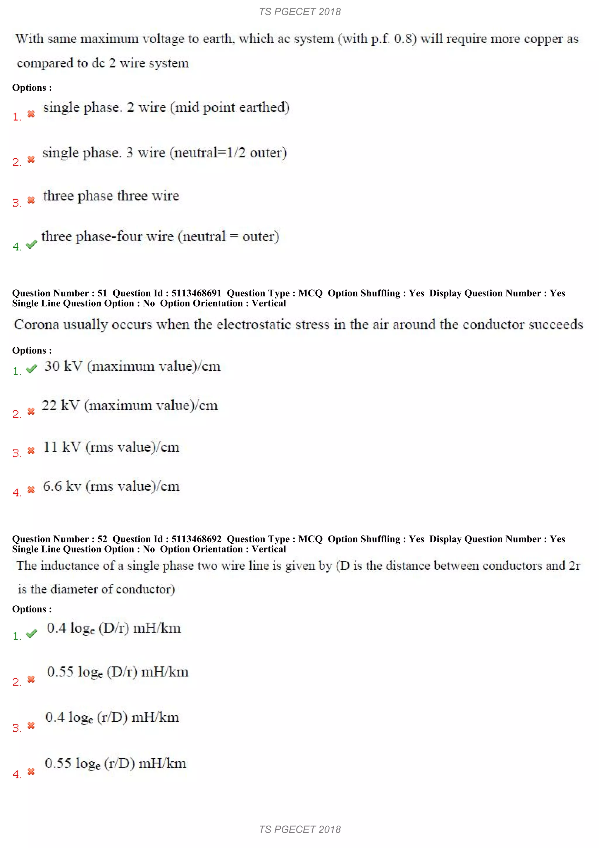 TS Pgecet Electrical 2018 Question Paper | PDF
