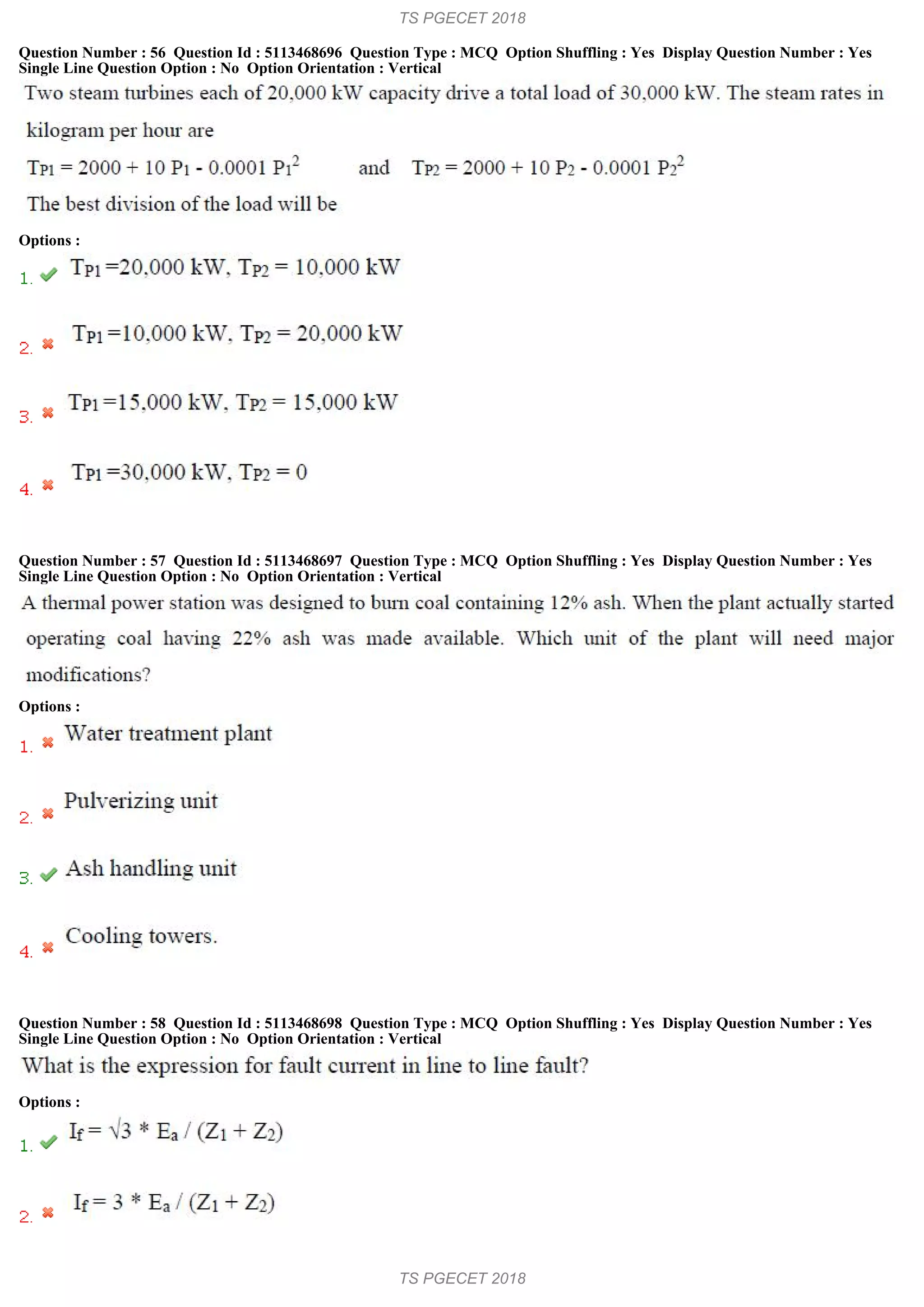 TS Pgecet Electrical 2018 Question Paper | PDF