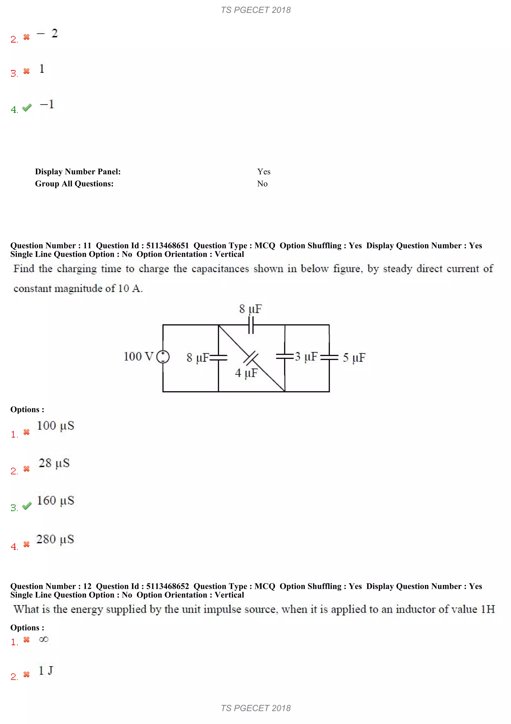 TS Pgecet Electrical 2018 Question Paper | PDF