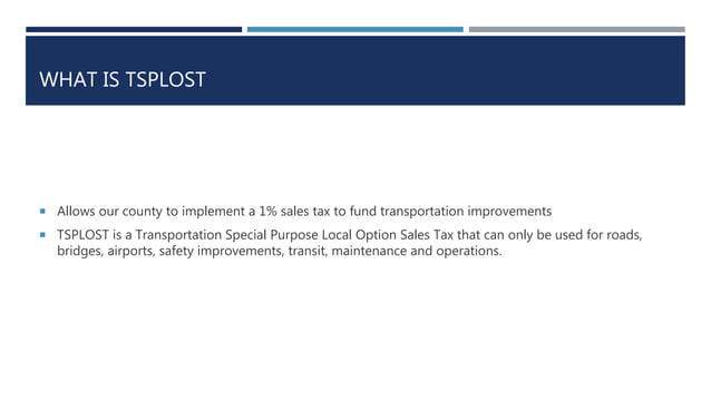 TSPLOST PowerPoint | PPTX