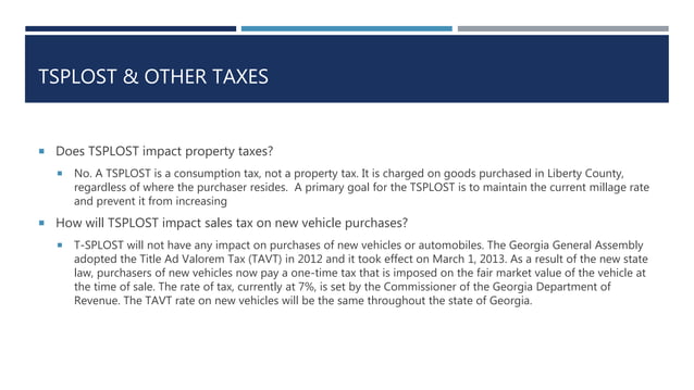 TSPLOST PowerPoint | PPTX