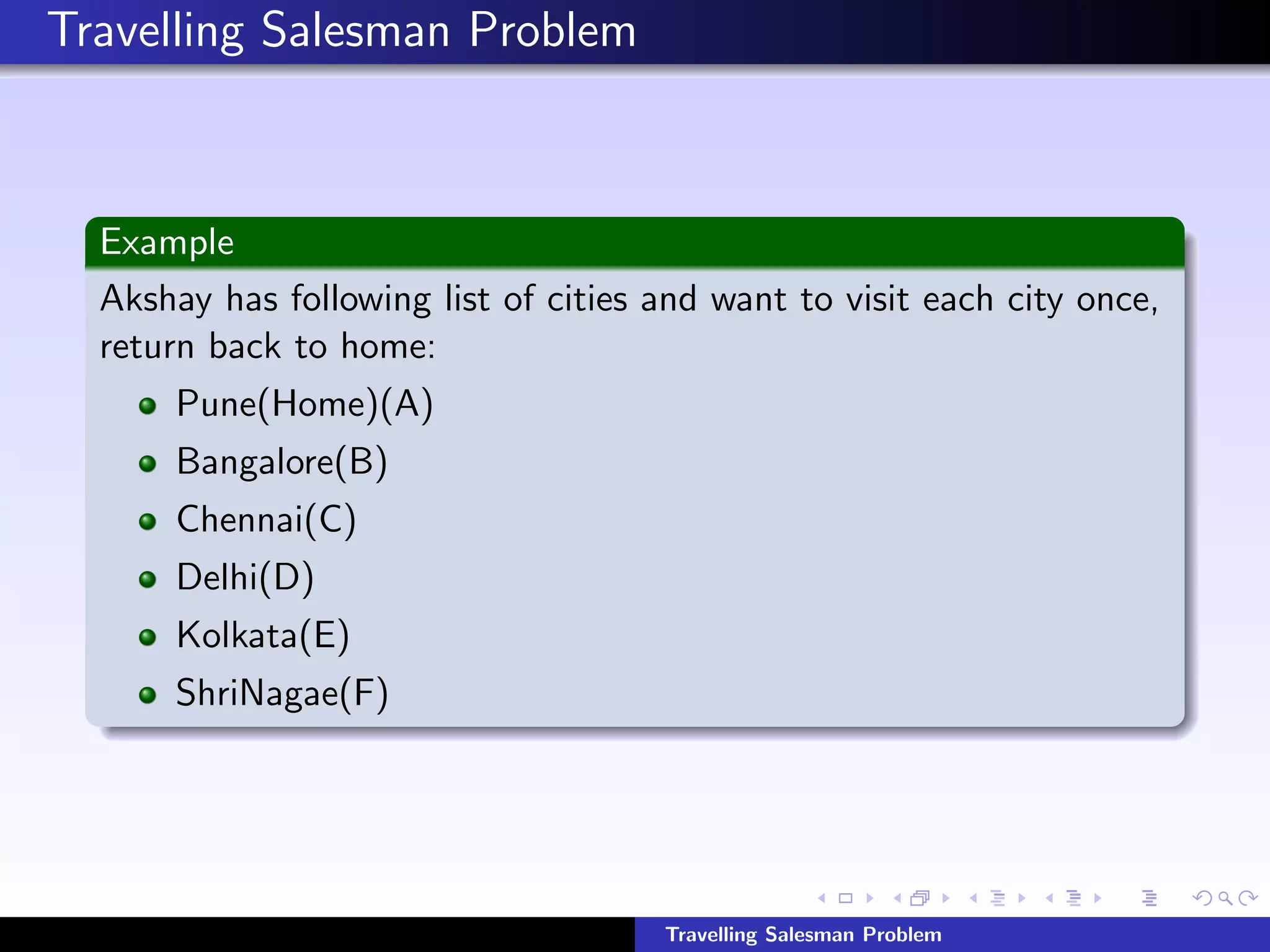 Travelling SalesMan Problem(TSP) | PDF