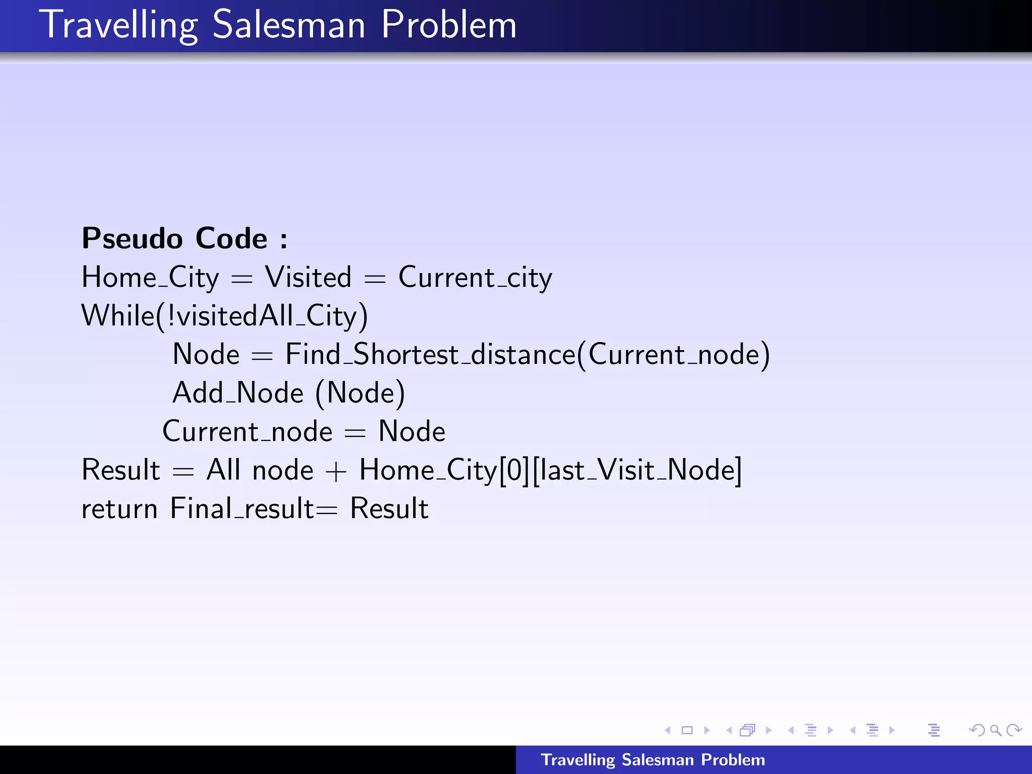 Travelling SalesMan Problem(TSP) | PDF | Computing | Technology & Computing