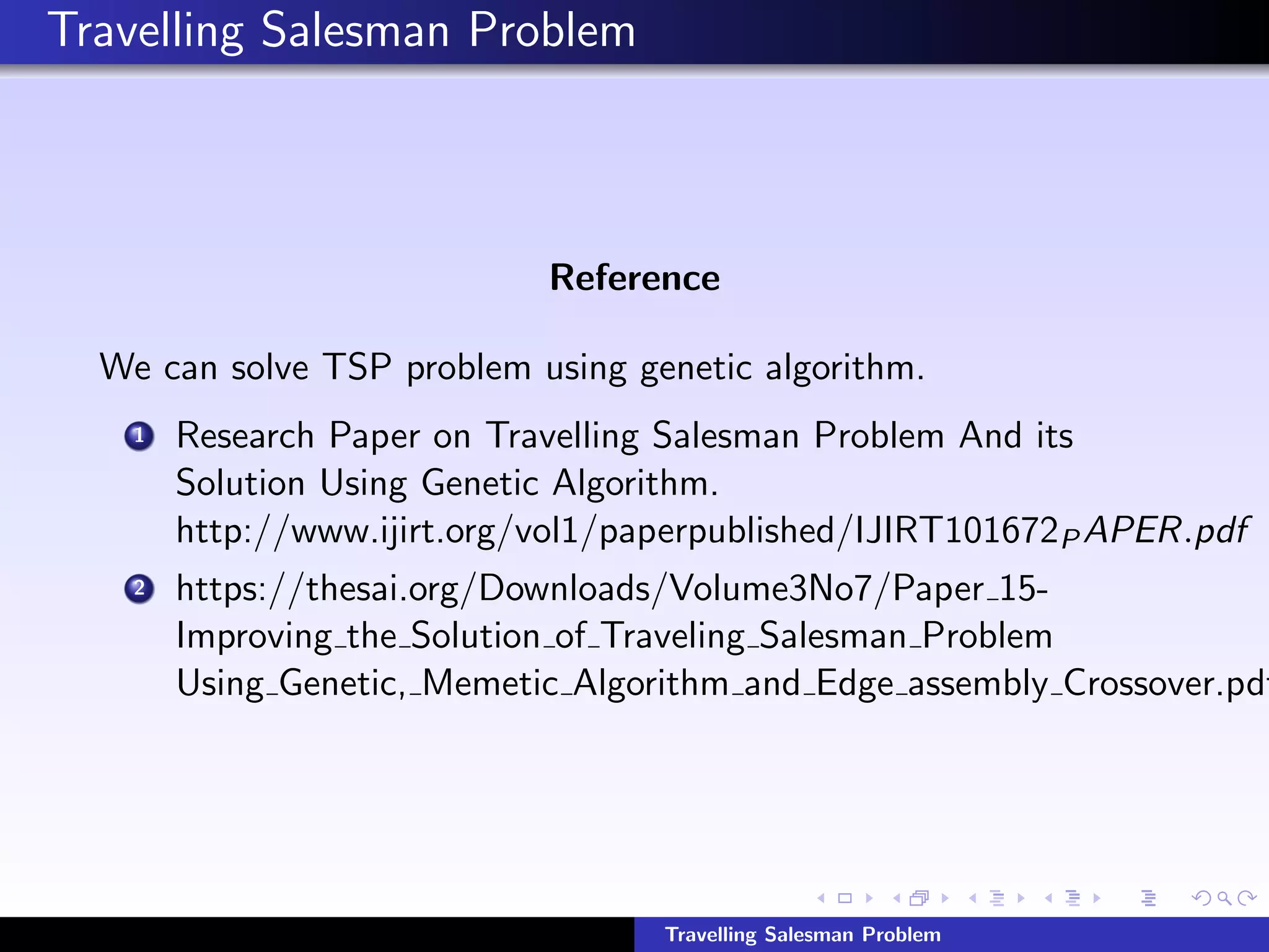 Travelling SalesMan Problem(TSP) | PDF