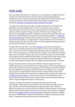 Tspscguru | PDF