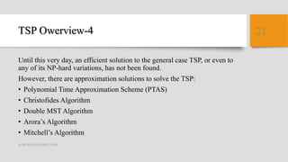 Travelling Salesman Problem using Partical Swarm Optimization | PPTX