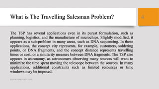 Travelling Salesman Problem using Partical Swarm Optimization | PPTX