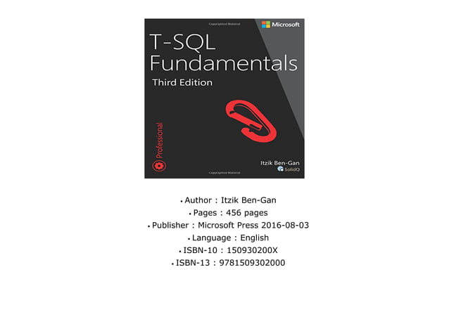 T-SQL Fundamentals | PDF