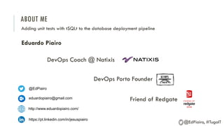 Adding unit tests with tSQLt to the database deployment pipeline | PPT