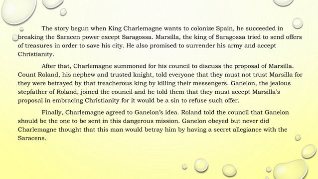 The Song of Roland ( An 11th-century Epic Poem of France ) | PPTX ...