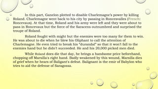 The Song of Roland ( An 11th-century Epic Poem of France ) | PPTX ...