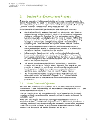 COTA Transit System Review - Final Report | PDF