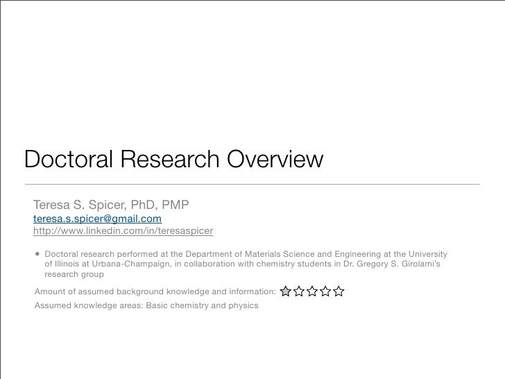 My PhD research: the big picture