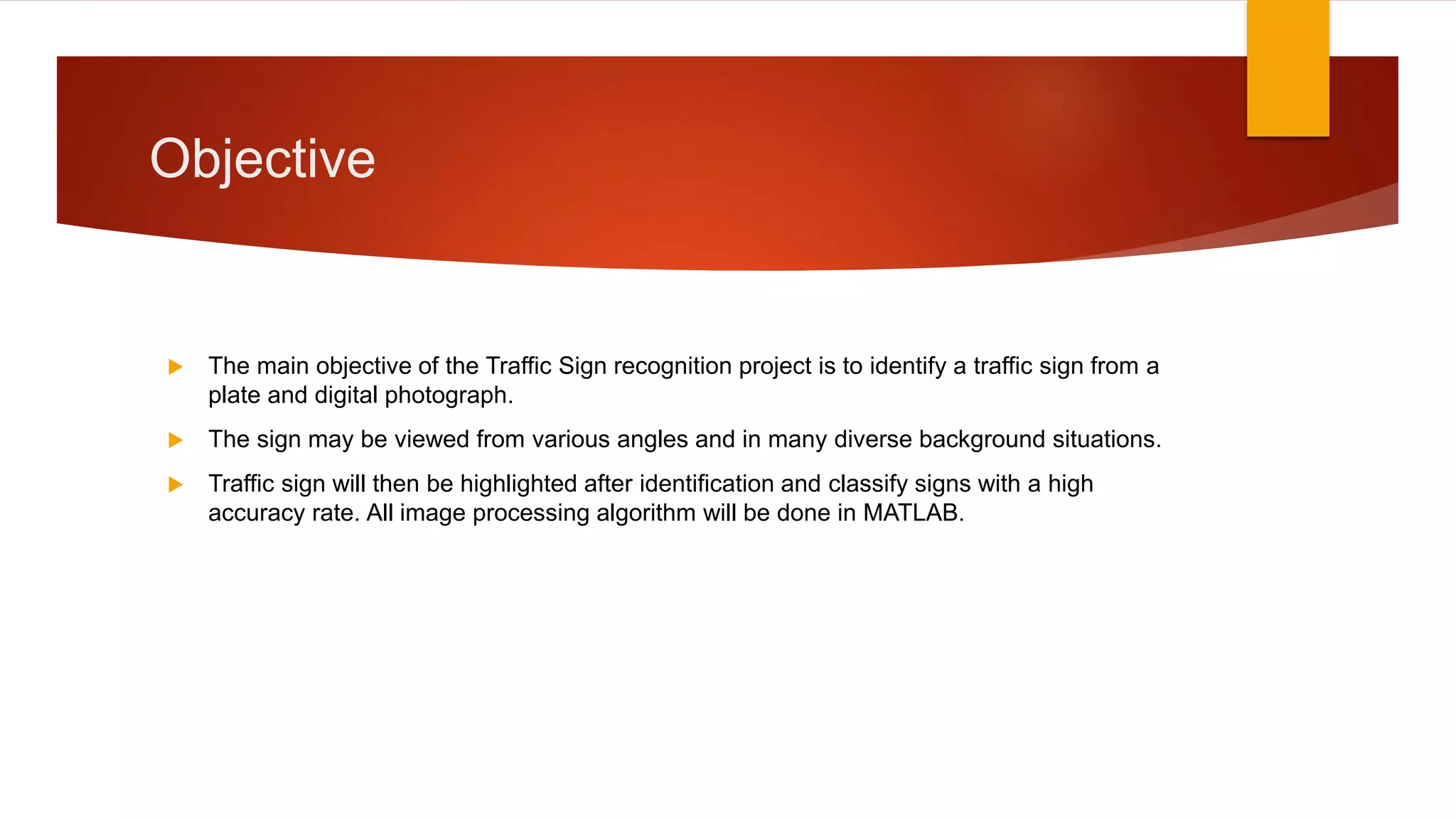 Traffic Sign Recognition Pptx Graphics Software Computer Software