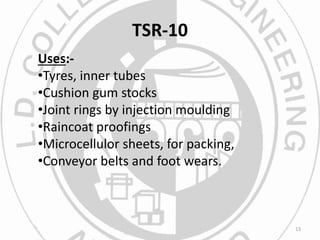 Technically specified rubbers(TSRs) | PPTX