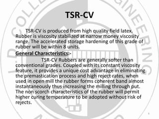 Technically specified rubbers(TSRs) | PPTX