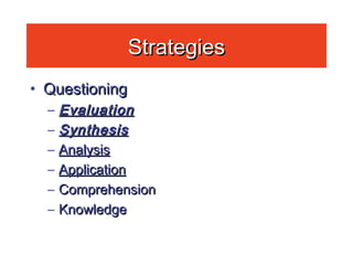 TSR Sheltered Instruction Observation Protocol | PPT