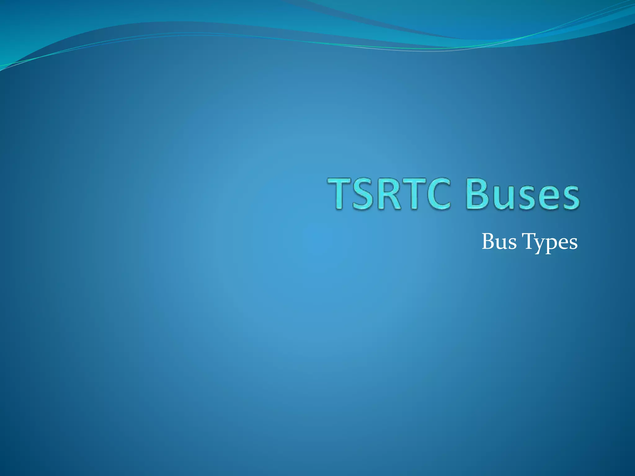 TSRTC buses | PPTX