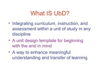 Understanding by Design | PPT