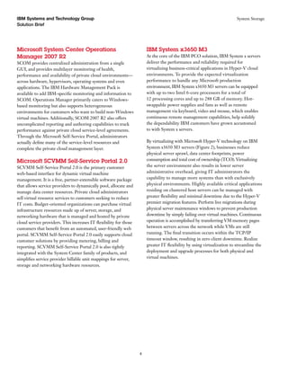 Building a Microsoft Hyper-V cloud with IBM solutions | PDF | Operating Systems | Computer ...