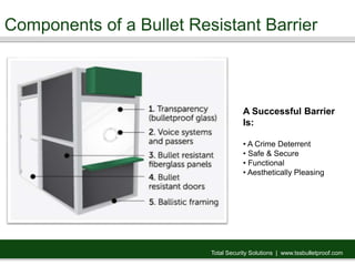 Understanding Bulletproof Glass and Bullet Resistant Barriers | PPTX