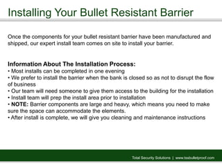 Understanding Bulletproof Glass and Bullet Resistant Barriers | PPTX