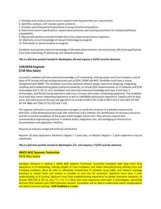 TS SCI Positions 4.9.10