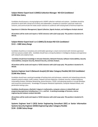 TS SCI Positions 4.9.10