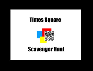 Times Square Scavenger Hunt | PDF