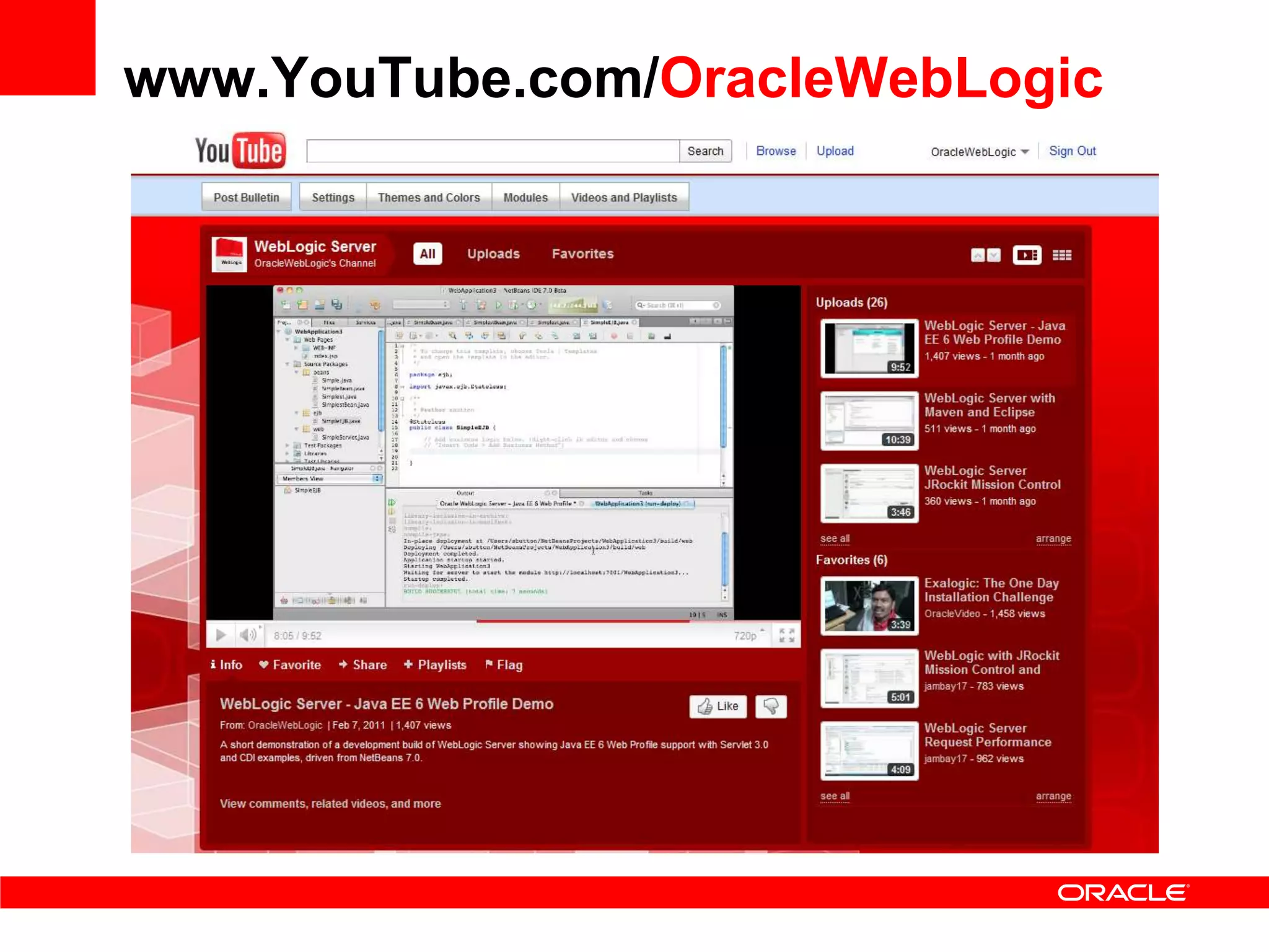 Weblogic Developer Experience And Java Ee 6 Ppt
