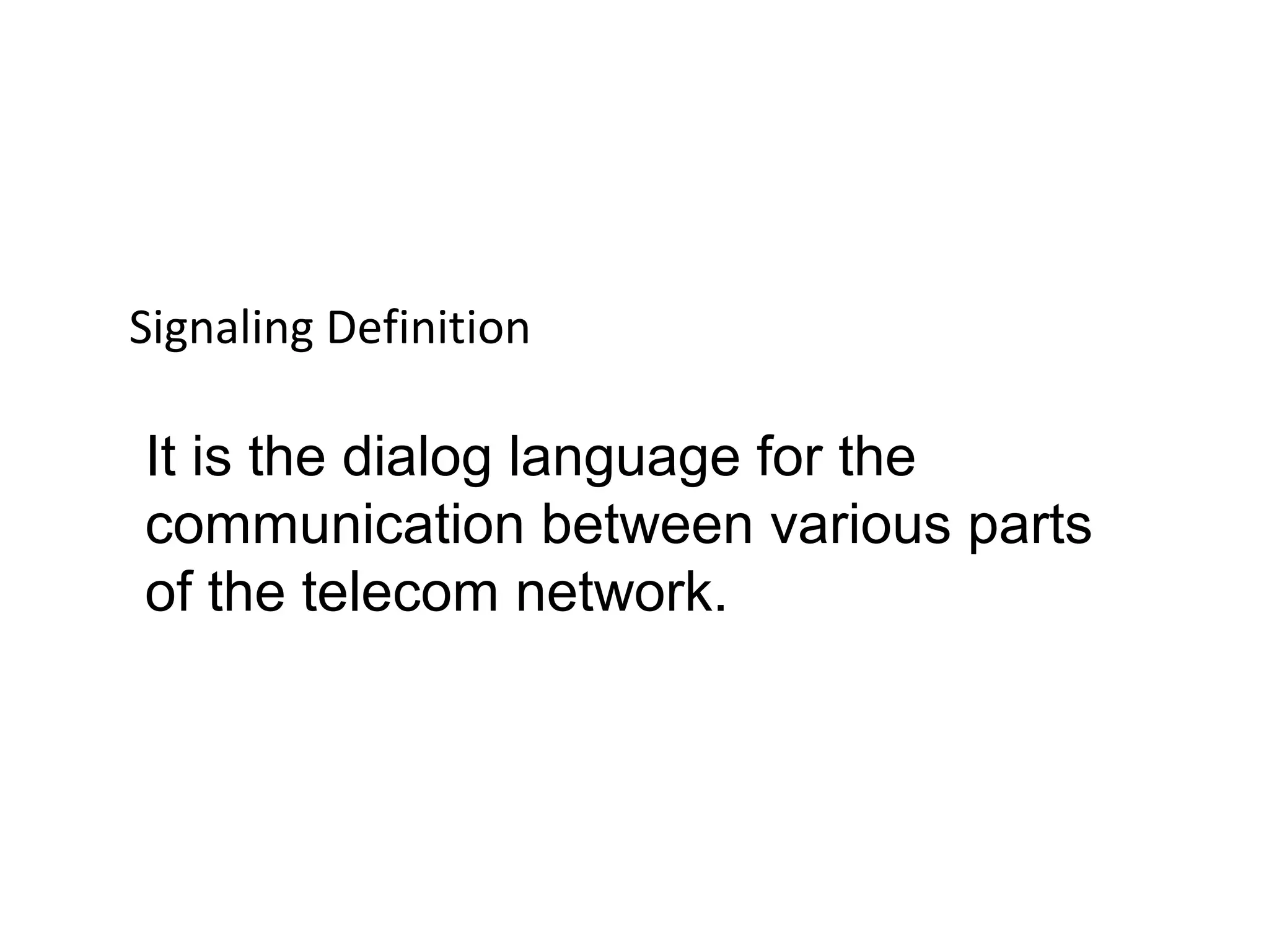 Signalling Techniques & Basics of CCS | PPT