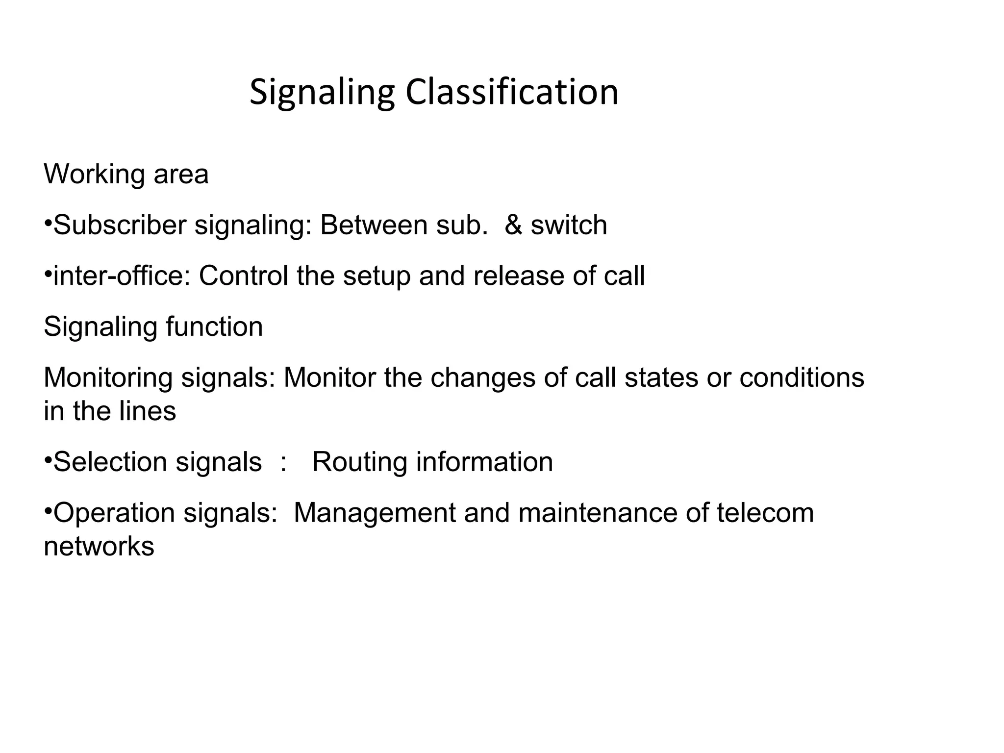 Signalling Techniques & Basics of CCS | PPT