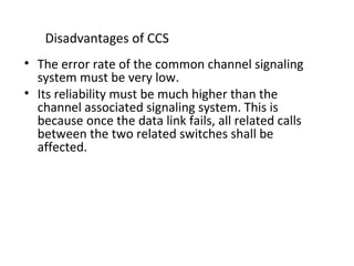 Signalling Techniques & Basics of CCS | PPT