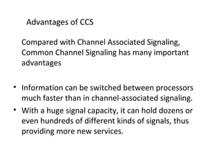 Signalling Techniques & Basics of CCS | PPT