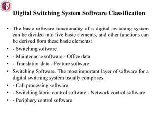 SWITCHING SYSTEM SOFTWARE | PPT