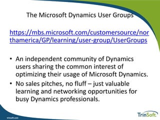 Microsoft Dynamics User Group Summit 2017 Recap | PPTX