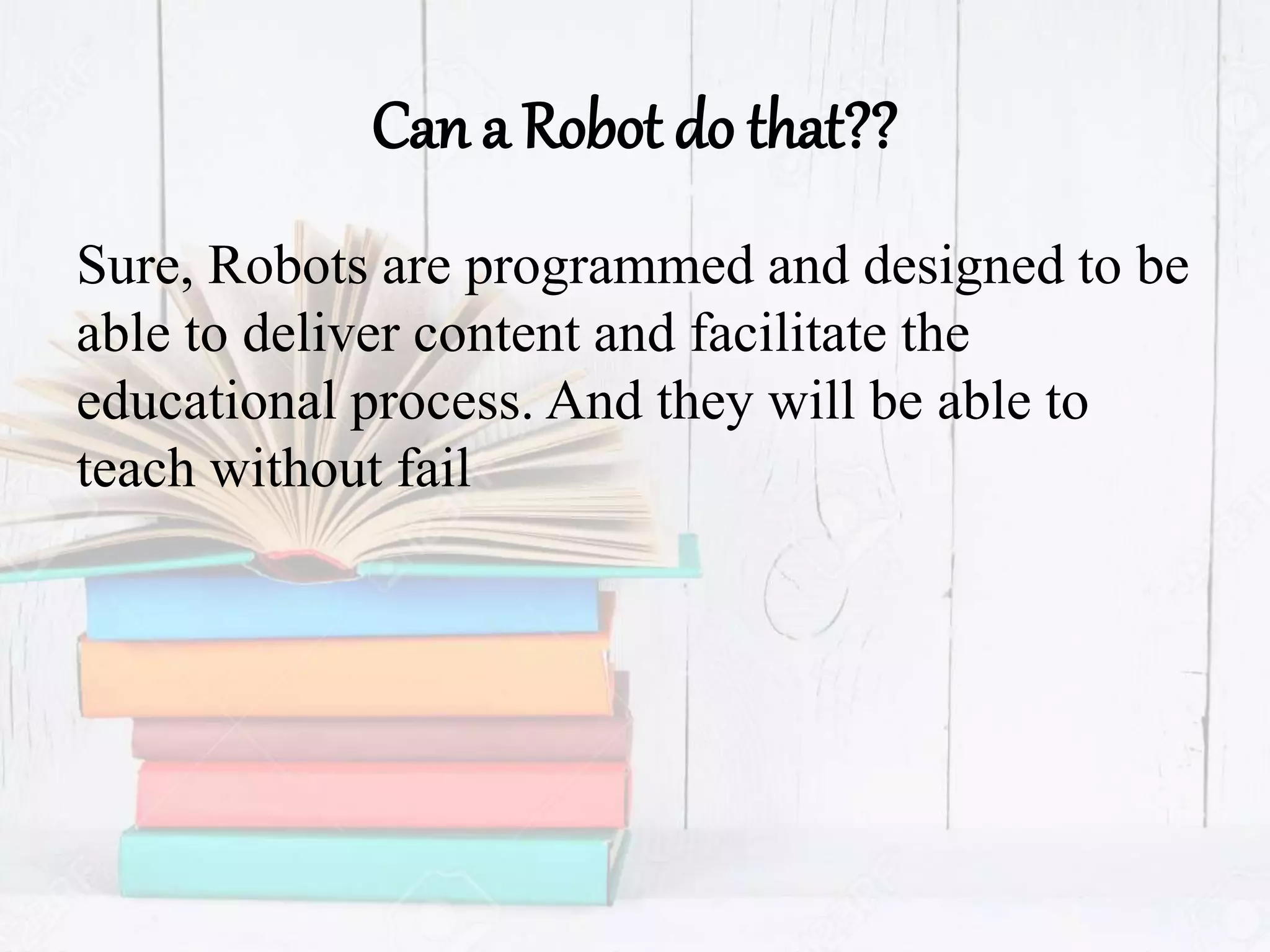 Robots Vs Teachers Ppt