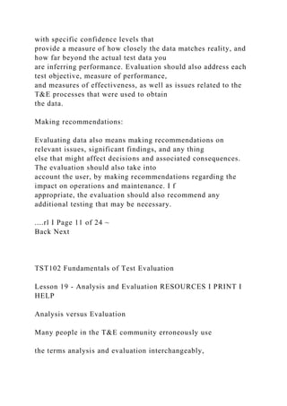 TST102 Fundamentals of Test Evaluation Lesson 19 - Assignm.docx
