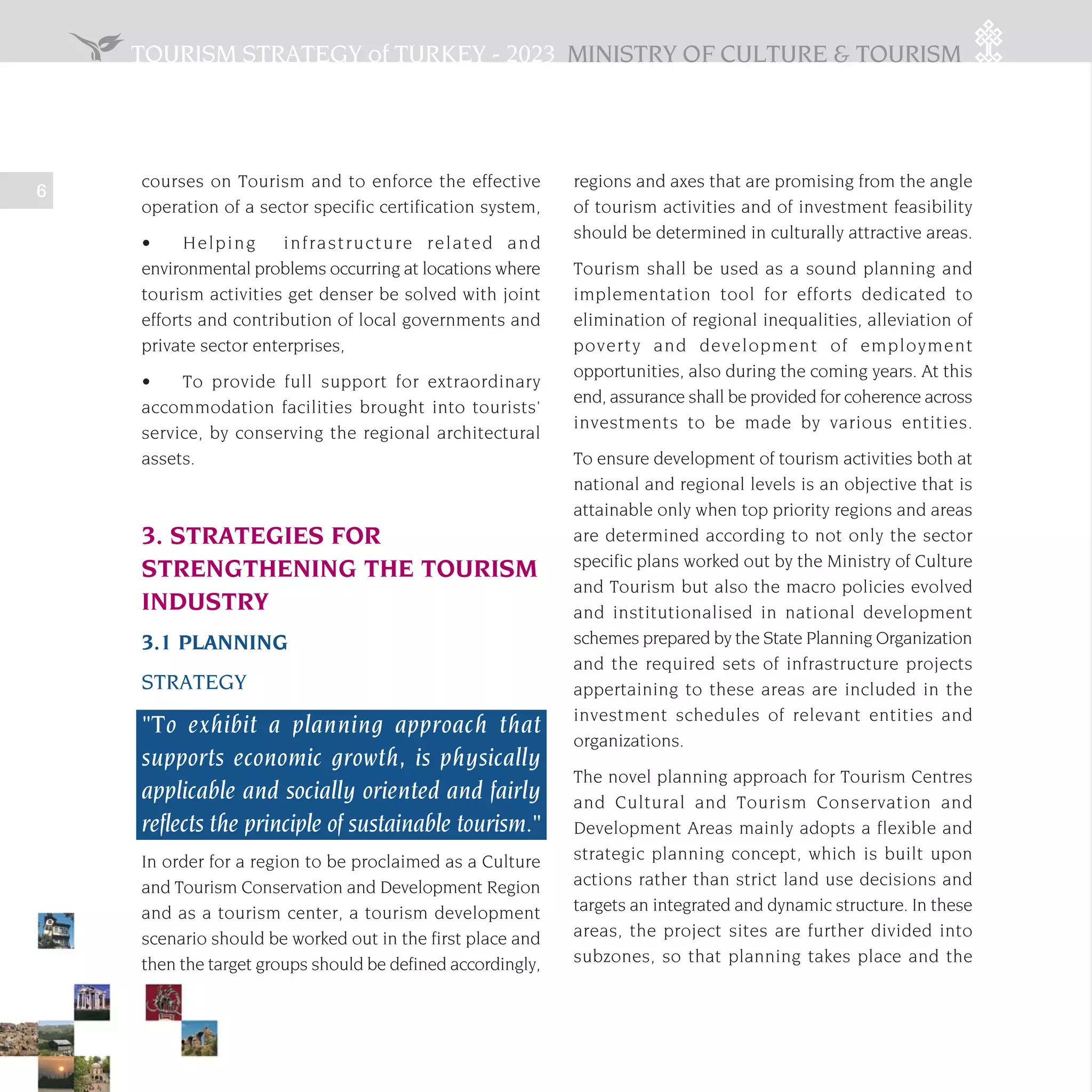 Tourism Development Strategy for Turkey 2020 | PDF