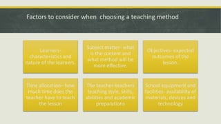 teaching methods | PPTX