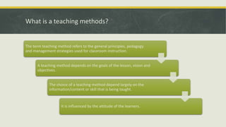 teaching methods | PPTX