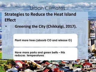 Valley and Urban climates. F.E.T Geography | PDF